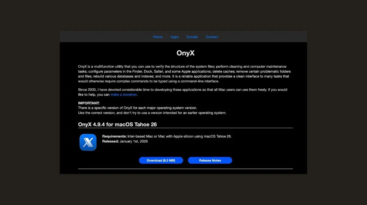 System Data MacBook Membengkak? Pakai OnyX untuk Mengecilkannya